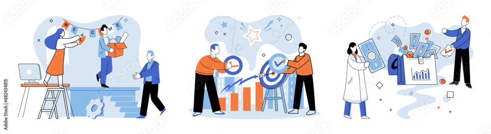 Partnership. Vector illustration. Collaboration and cooperation empower ...