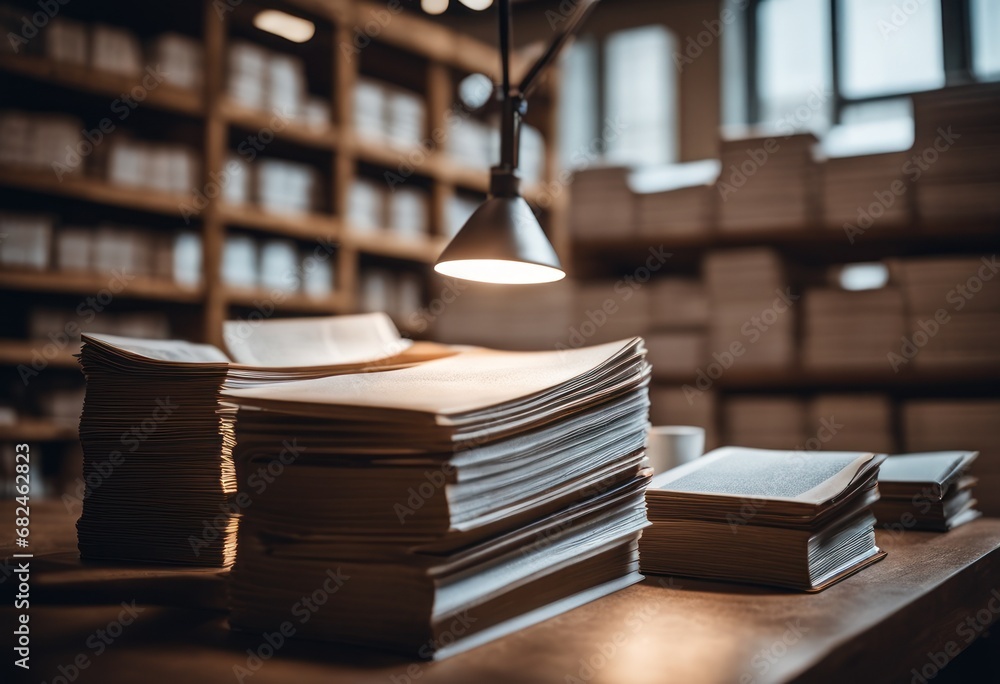 Education learning concept with opening book or textbook in old library ...