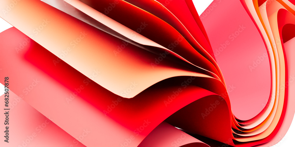 Silk Fabric Design Element 3d Render Layered Cloth Flying In The Wind Waving Satin Cloth