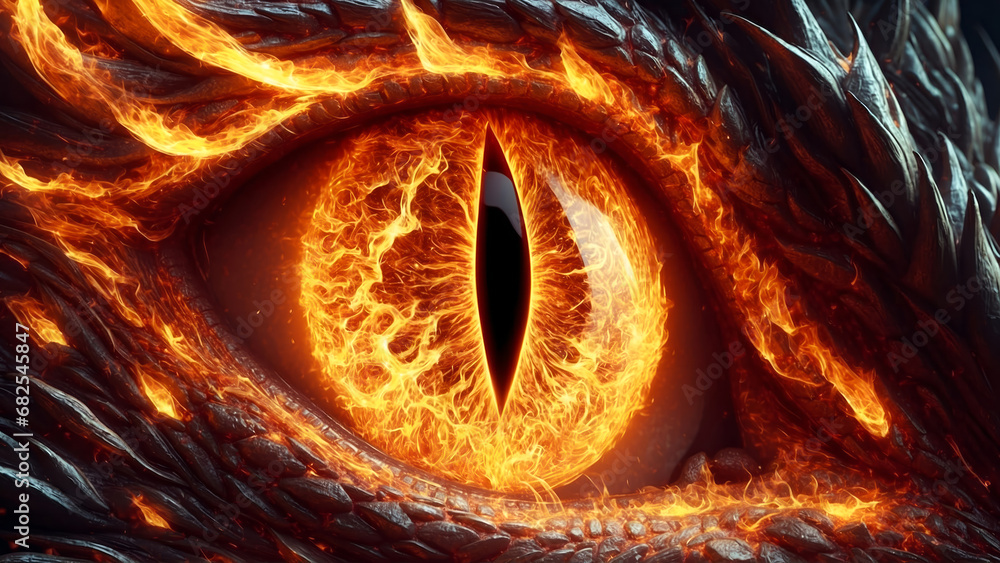 Dragon eye high definition. Extreme close up. 4K - 8K - 12K TV ...