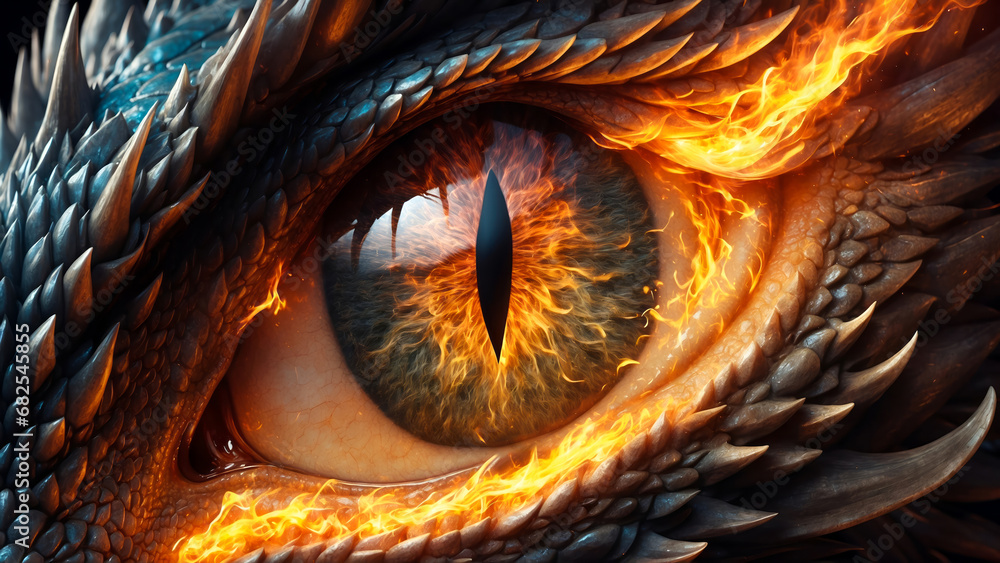 Dragon eye high definition. Extreme close up. 4K - 8K - 12K TV ...