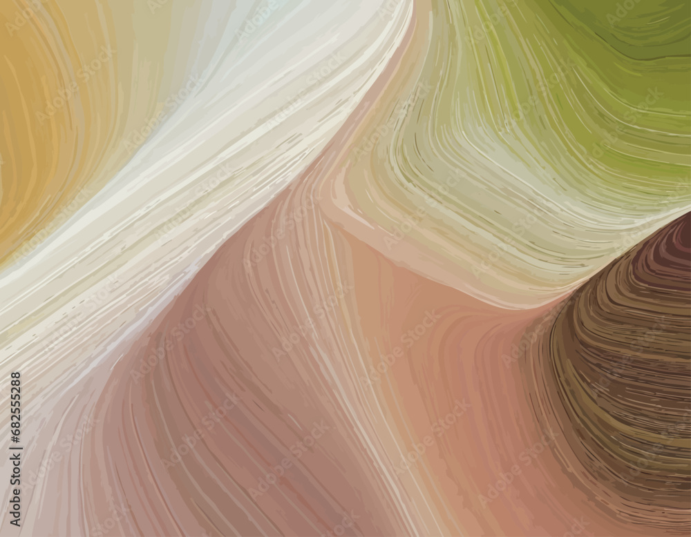 inconspicuous banner with colorful modern waves background design with ...