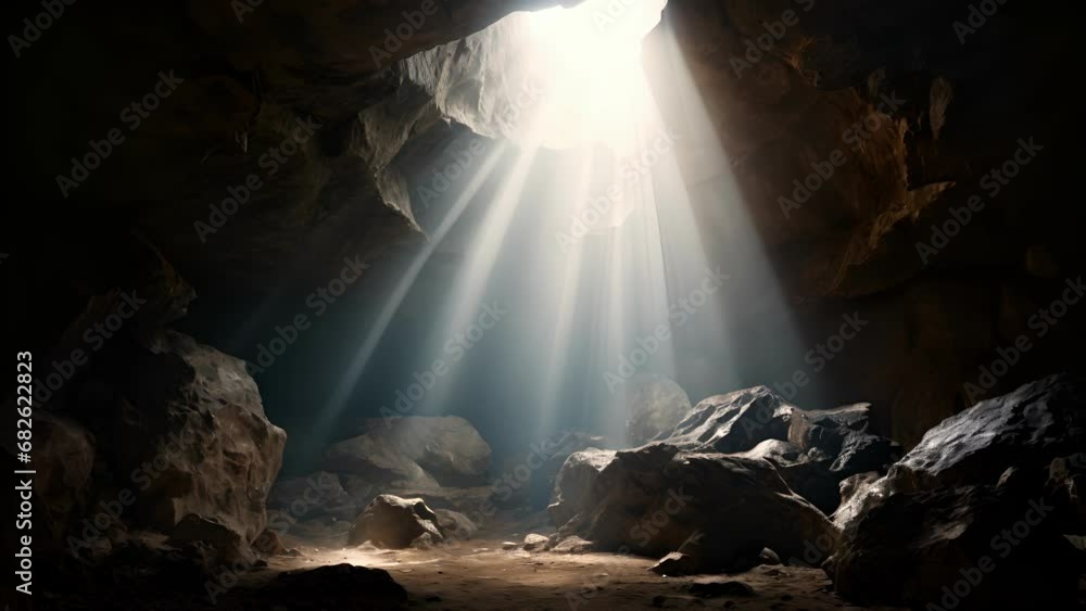 Concept photo of a dark and gloomy cave, representing the eleventh ...