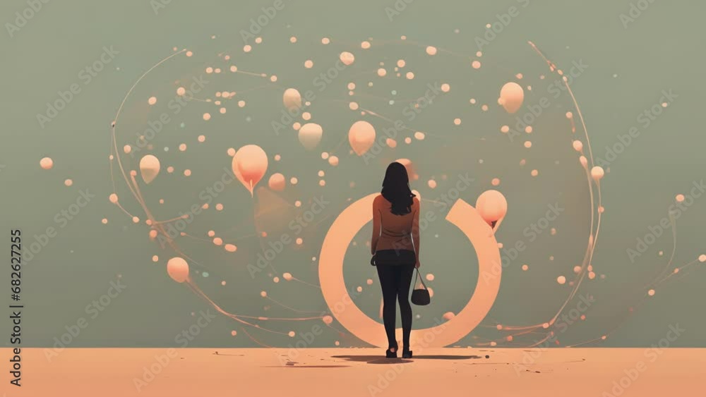 Minimal flat motion of a person realizing the toxic cycle of seeking ...