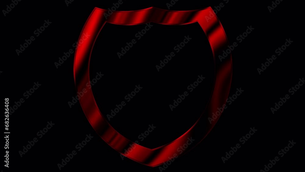 Cyber System Security Digital Shield Futuristic Technology With Neon Glow Information Data And