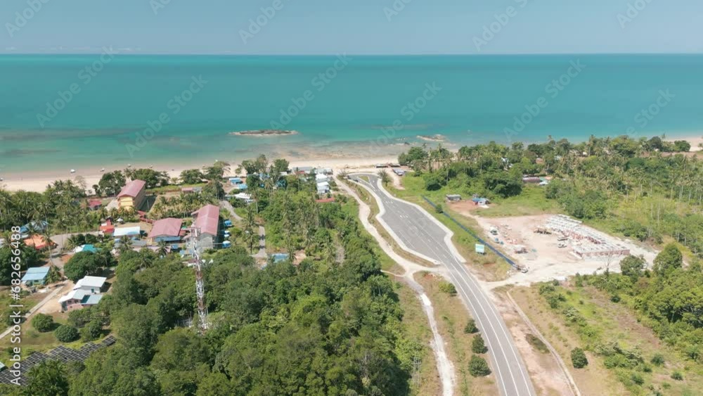 Beautiful Paradise Drone Aerial View Telok Melano Sarawak, Kampung ...