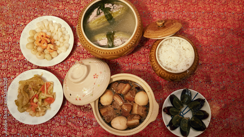 Amazing of Vietnamese food for Tet holiday in spring, it is traditional ...
