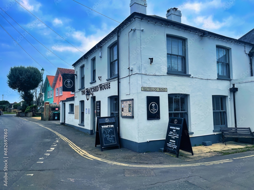 Bognor Regis, United Kingdom - March 06 2022: a small british pub with ...