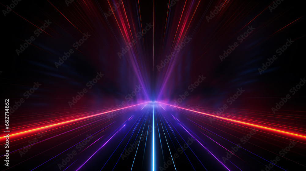 Abstract neon lights, colorful laser beams, laser shows, spectrum ...