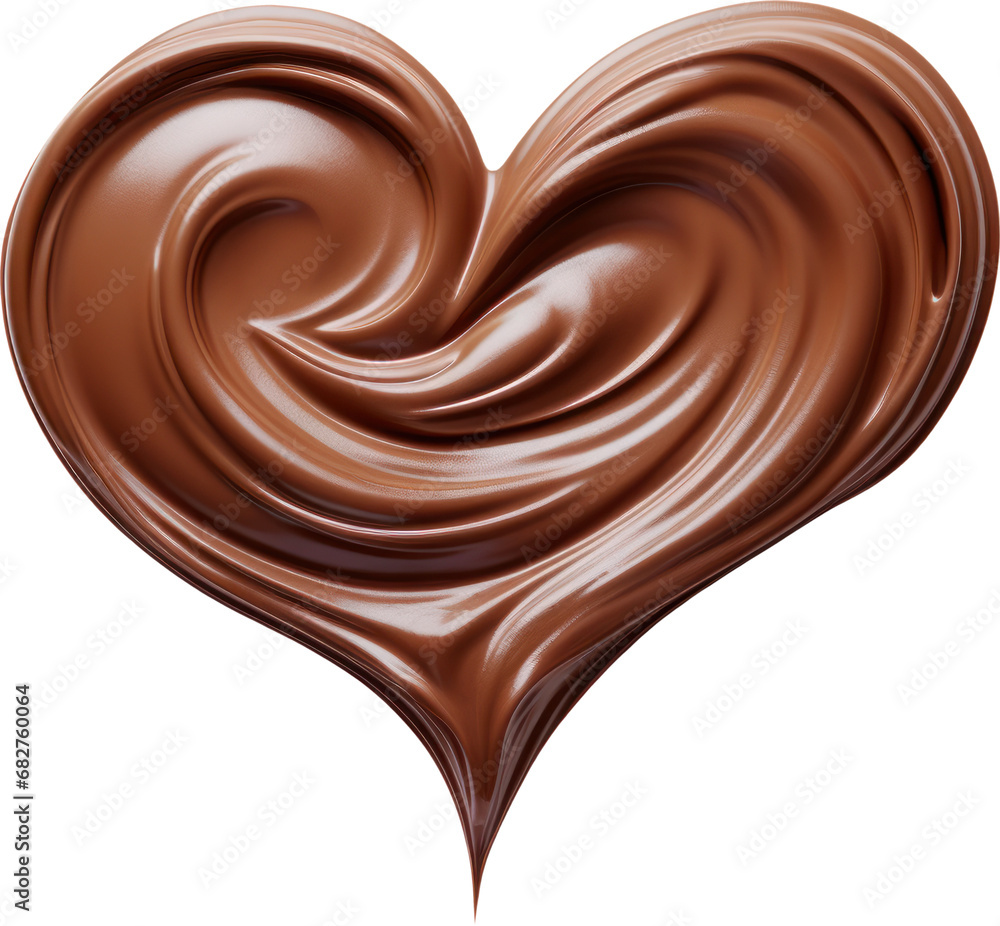 Chocolate cream heart transparent background PNG clipart Stock ...