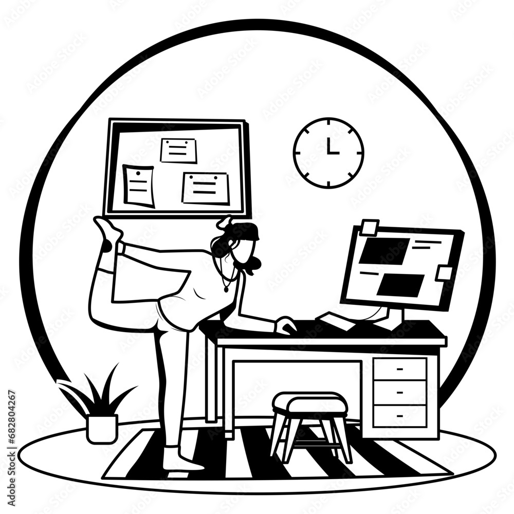 Healthy Habits In Workplace concept, Corporate Wellness Strategies ...