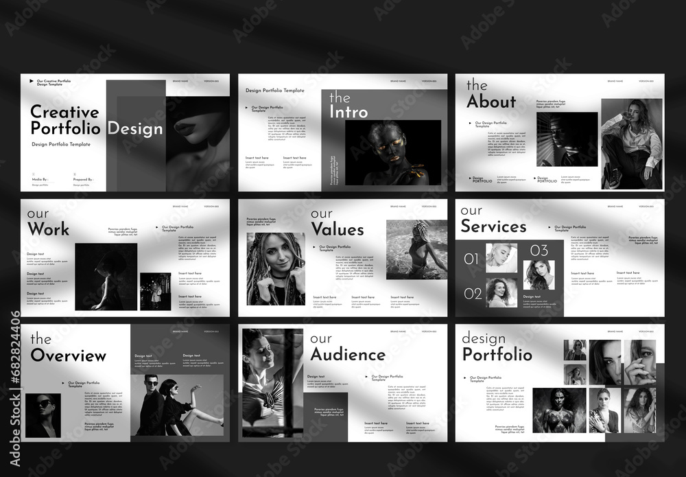 Portfolio Presentation Template Stock Template Adobe Stock