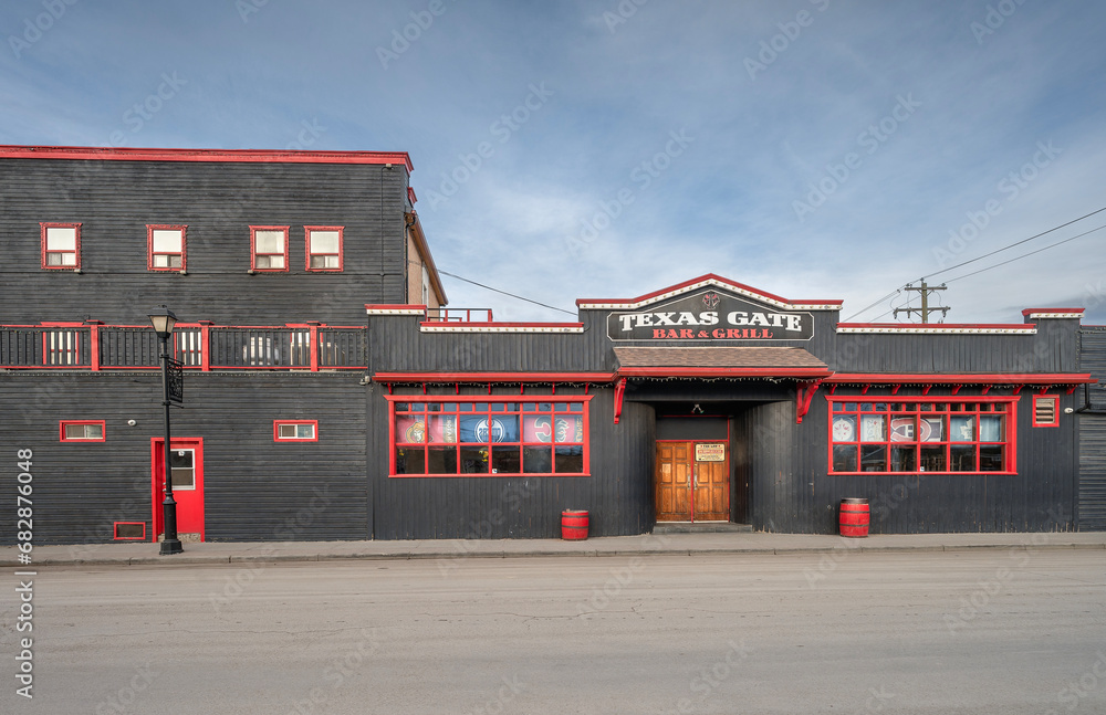 Cochrane, Alberta, Canada – November 21, 2023: Exterior of the Texas ...