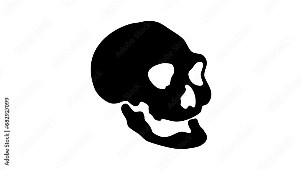 Dmanisi hominin skull toothless cranium and mandible of an old adult ...