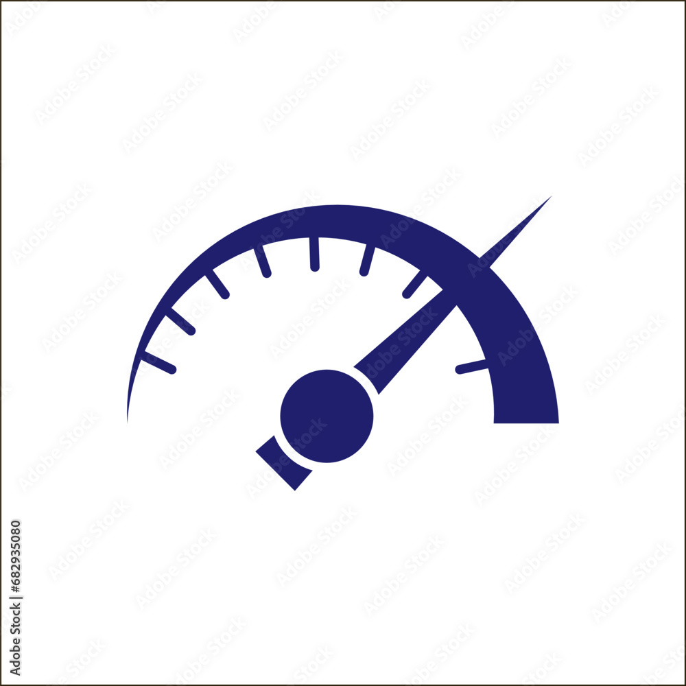 Tachometer sign, speedometer symbol, rpm icon Stock Vector | Adobe Stock