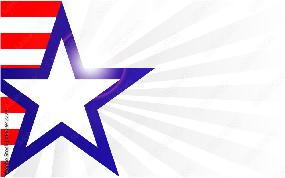 American flag symbols banner with copy space for your text. Stock ...