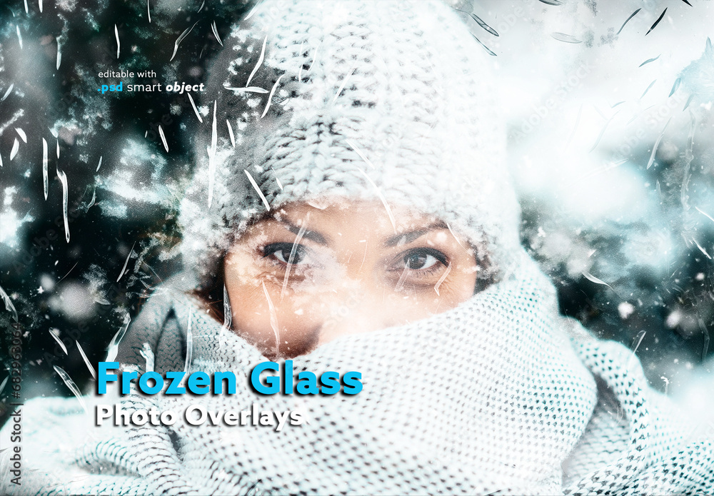Frozen Glass Overlays Stock Template | Adobe Stock
