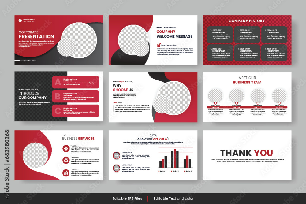 Vector corporate business presentation and business portfolio, profile ...
