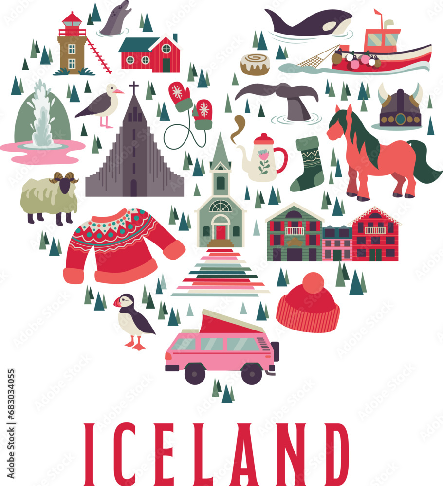 Vector illustrations separated on a white background. Bundle, set of ...