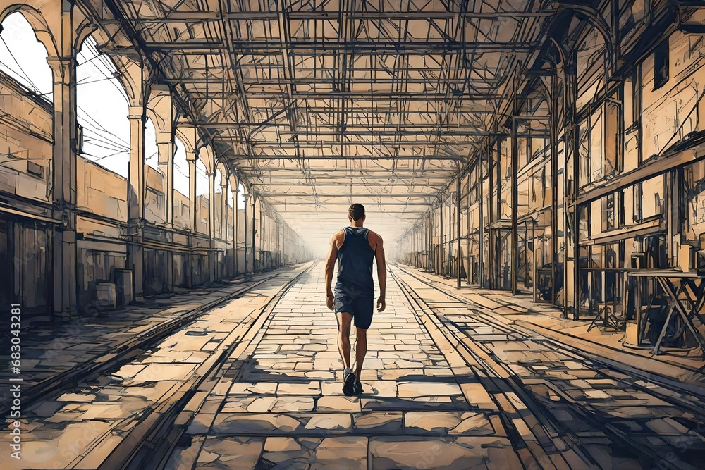 Play with composition techniques to draw attention to sweat, such as ...