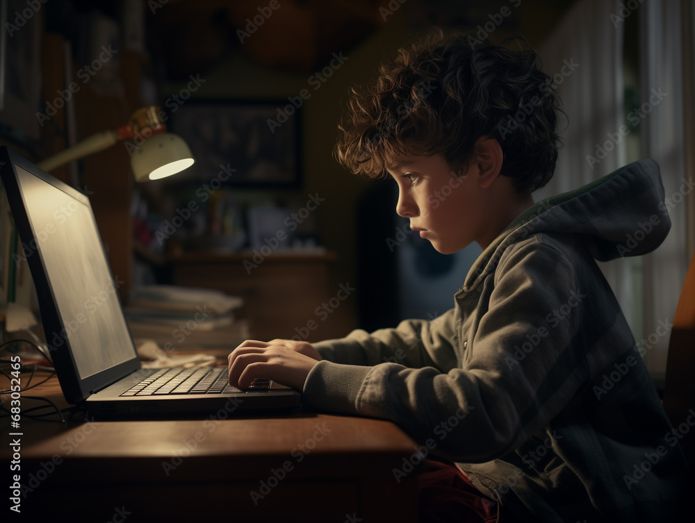 Imagem alertando sobre os riscos que as crianças e adolescentes correm ...