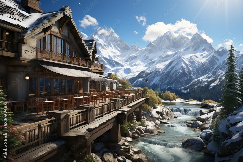 the atmosphere of a mountain resort mountain getaways and outdoor ...