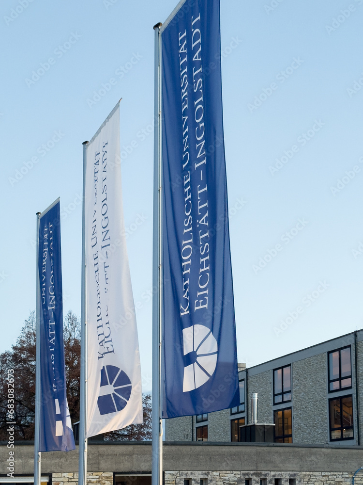 Eichstätt, Germany - November 10, 2023: View at catholic university ...