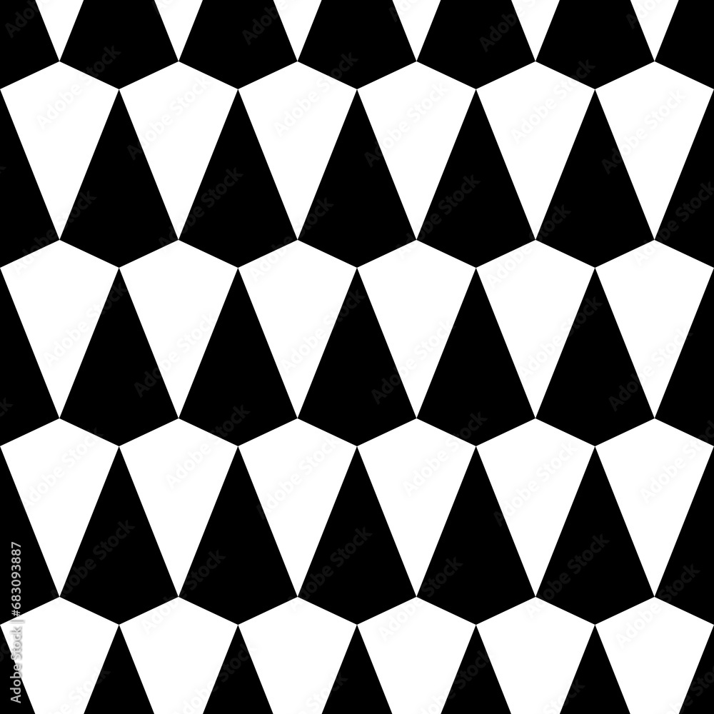 Seamless pattern design with kite shapes. Polygons background. Image ...