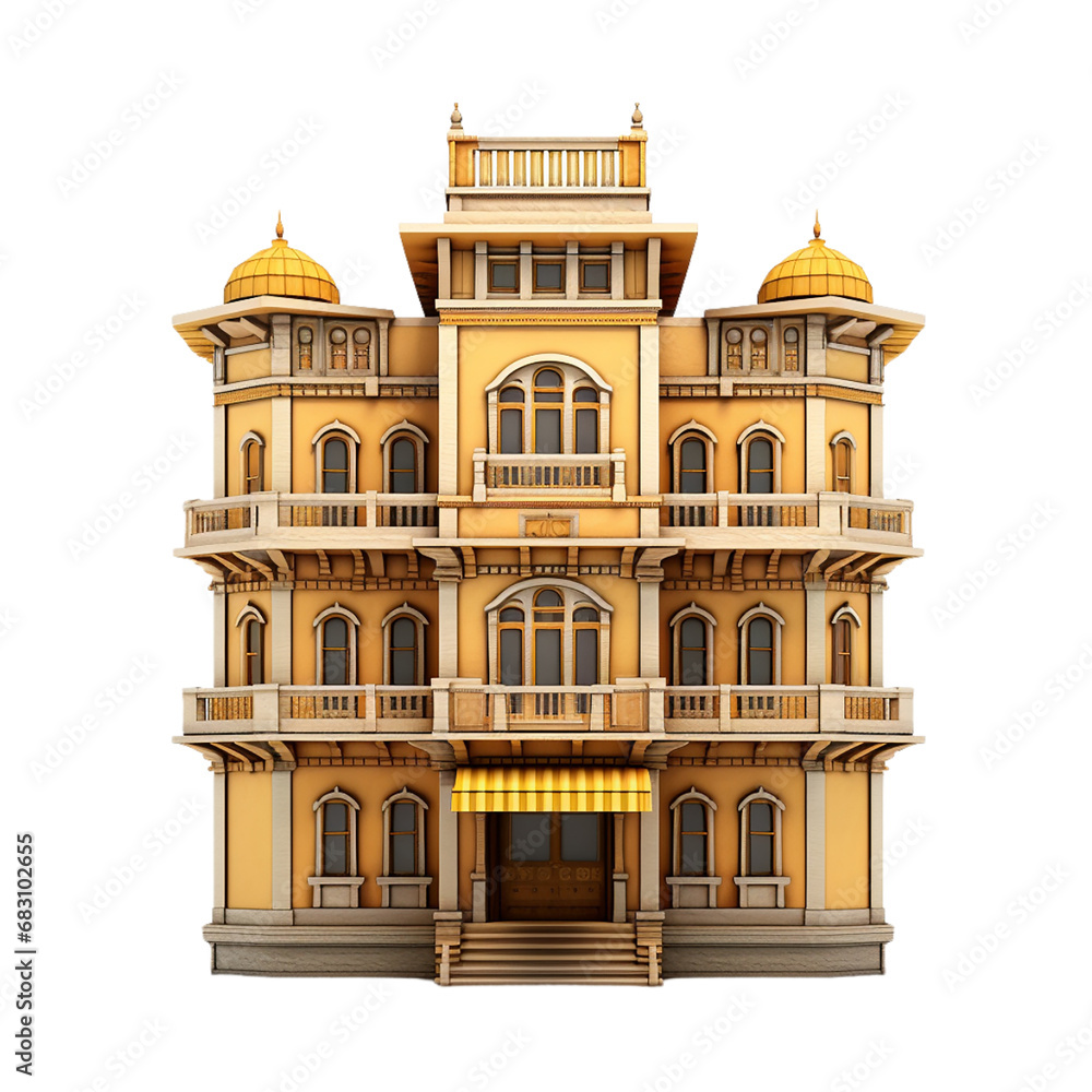 old building on transparent background PNG image Stock Illustration ...