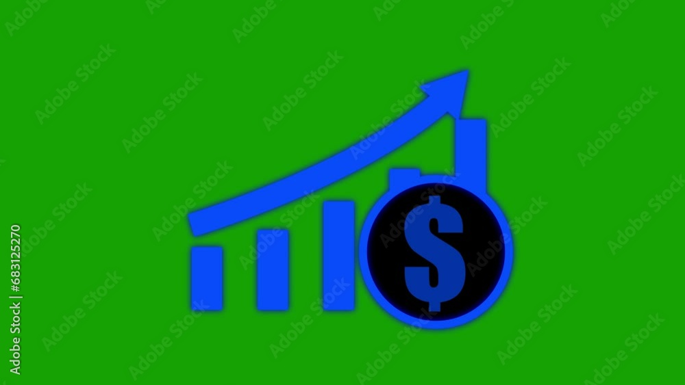 Business graphs growth animation and pie charts slick, clean ...