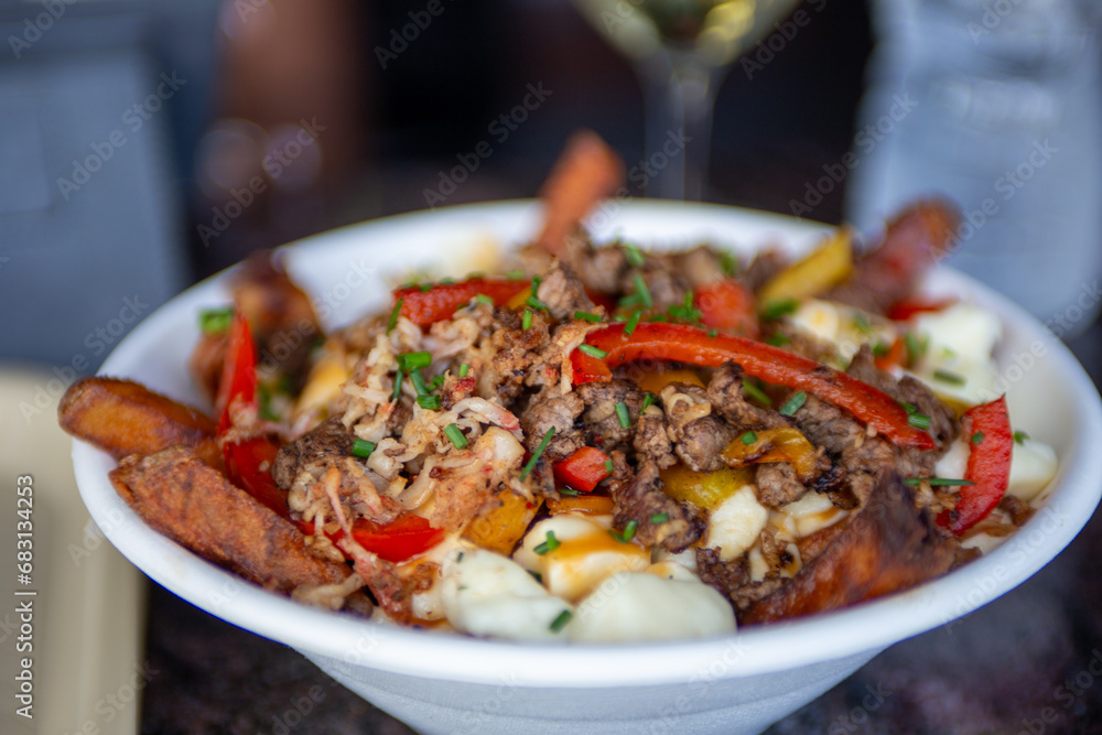 Italian style poutine Stock Photo | Adobe Stock