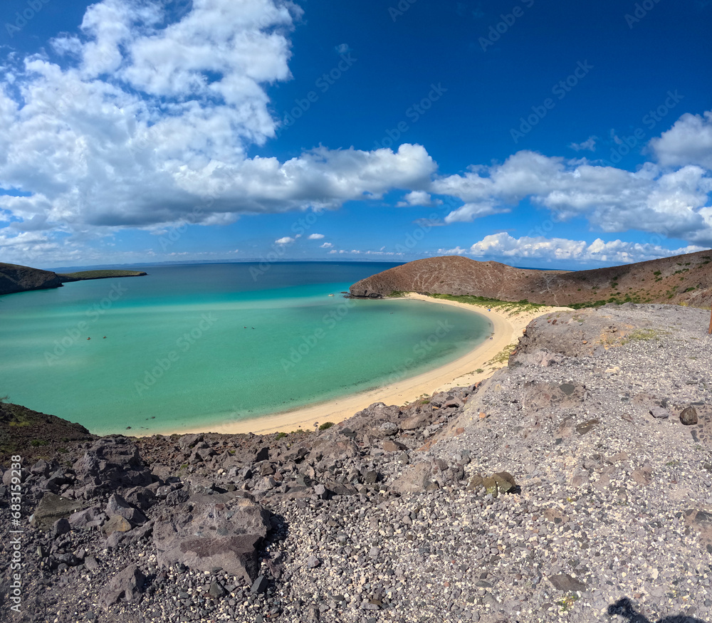 Beautiful paradise of Balandra beach in baja california sur state, los ...