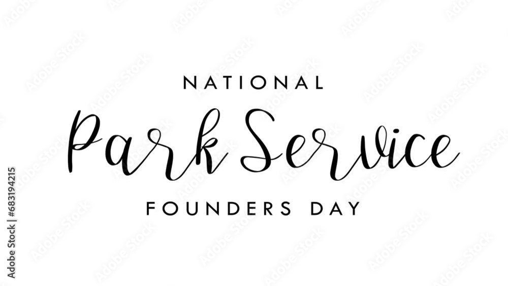 National Park Service Founders Day Animation. Great for Park Service ...