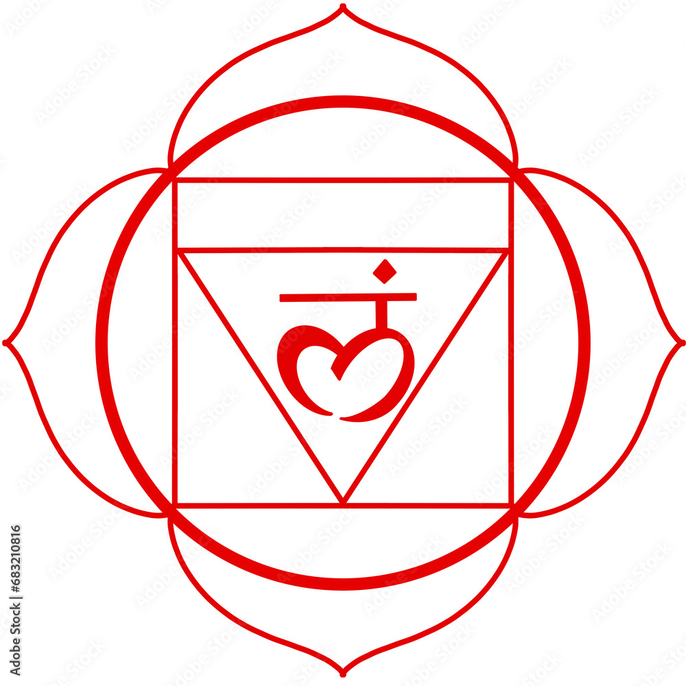 Muladhar Chakra Red It is also known as root chakra. This is one of the ...