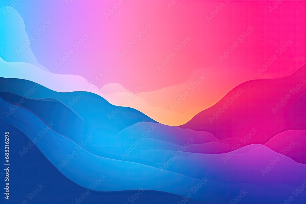 Vibrant color gradients. Smooth and curved lines. Layered translucency ...