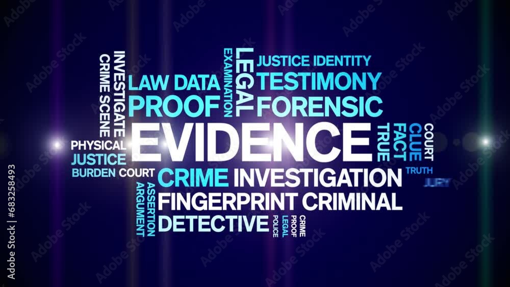 Evidence animated tag word cloud;text design animation kinetic ...