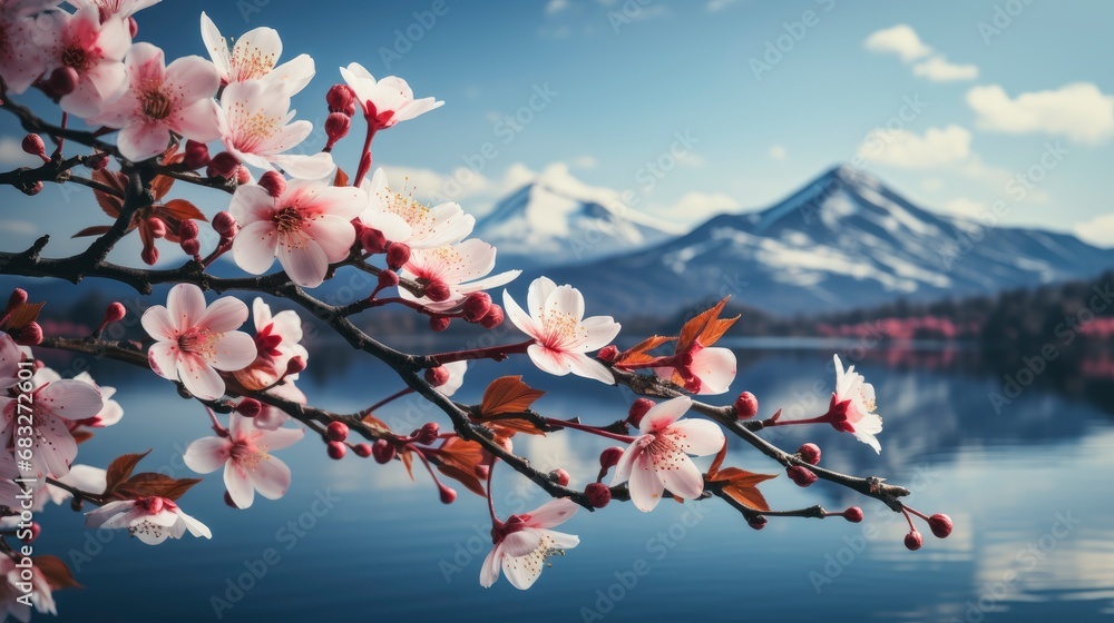 Mt Fuji Japan Spring Landscape, HD, Background Wallpaper, Desktop ...