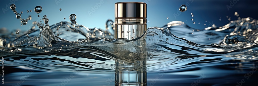 Transparent Skin Care Essence Glass Transmission, Background Image For ...