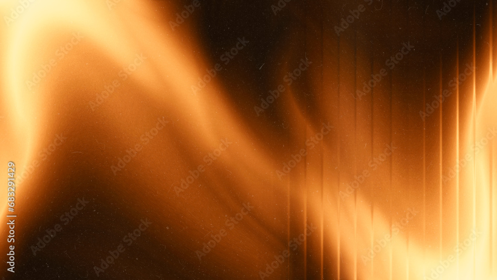 Fire color gradient grainy background. Illuminated crystal spots on ...
