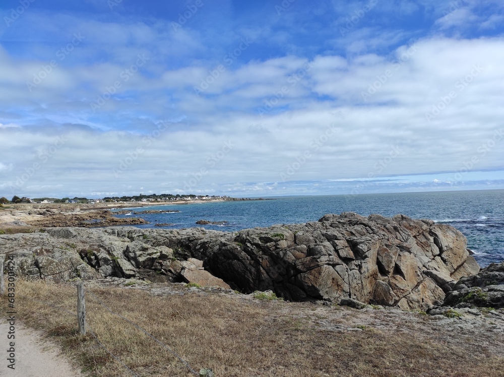 côte bretonne batz sur mer le croisic, ile de batz, le grand blockhaus ...