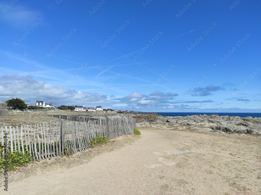 Stockfoto côte bretonne batz sur mer le croisic, ile de batz, le grand ...