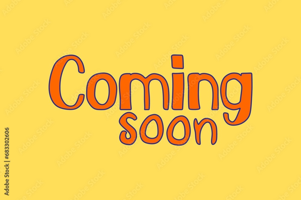 COMING SOON wallpaper and negative space you can write anything also ...
