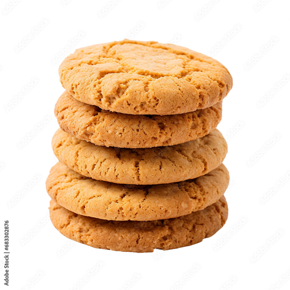 stack of cookies on transparent background PNG image Stock Illustration ...