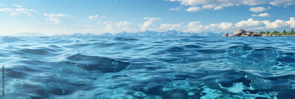 Desaturated Transparent Clear Calm Water Surface, Background Image For ...