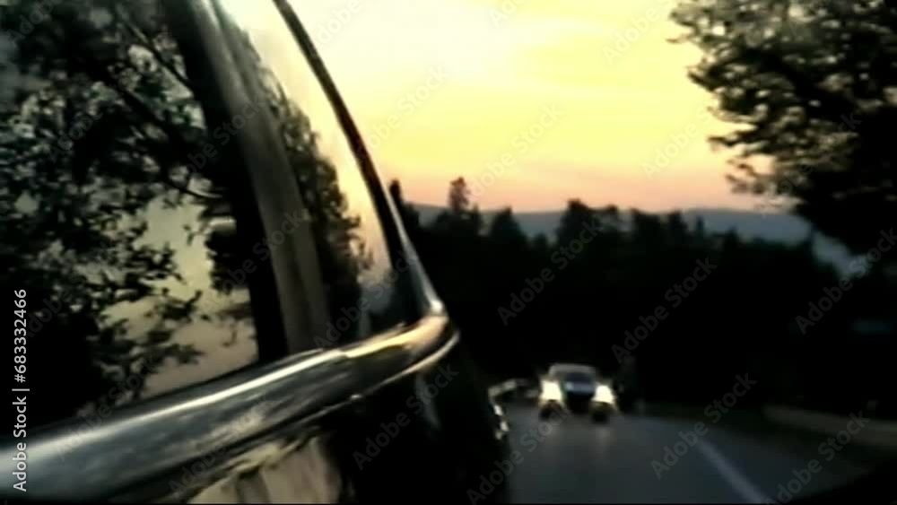 Retro VHS footage, Scan from vintage VHS-C Betacam. Retro camera 8 mm ...