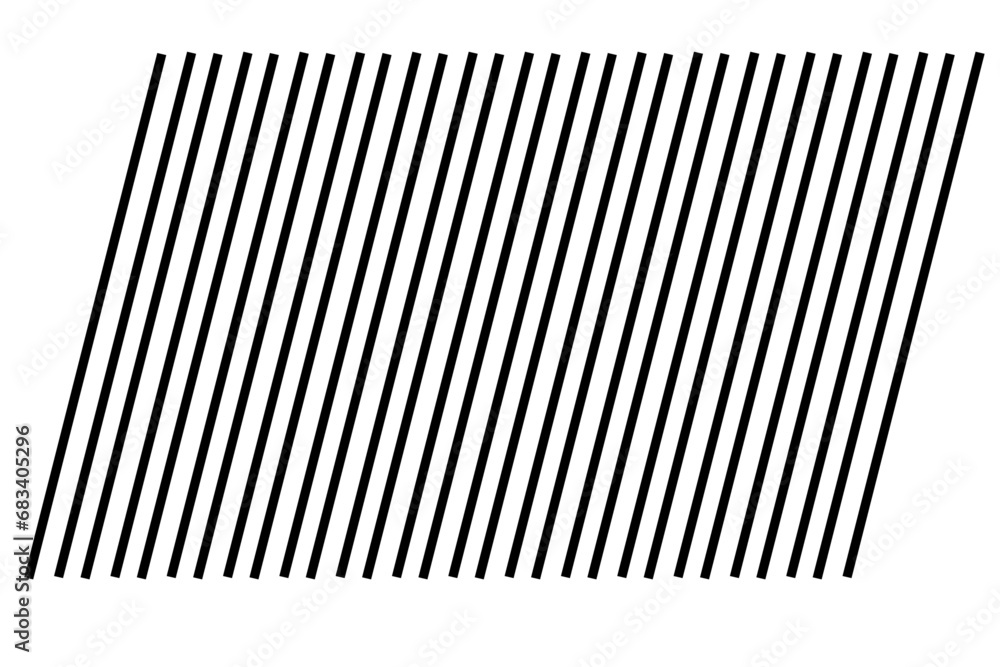 Rows of slanted black slash lines on transparent background ...