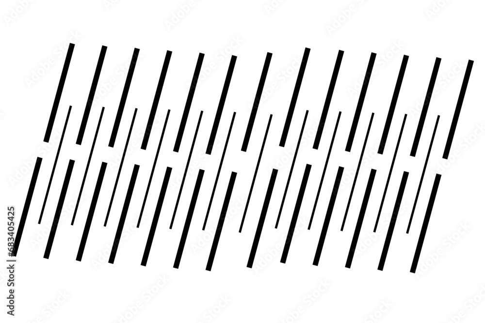 Rows of slanted black slash lines on transparent background ...