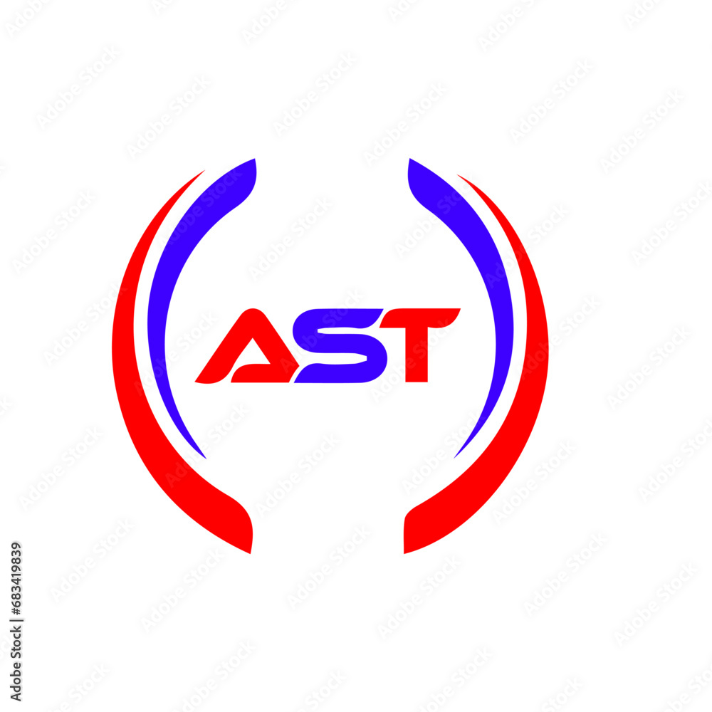ast letter original monogram logo design Stock Vector | Adobe Stock