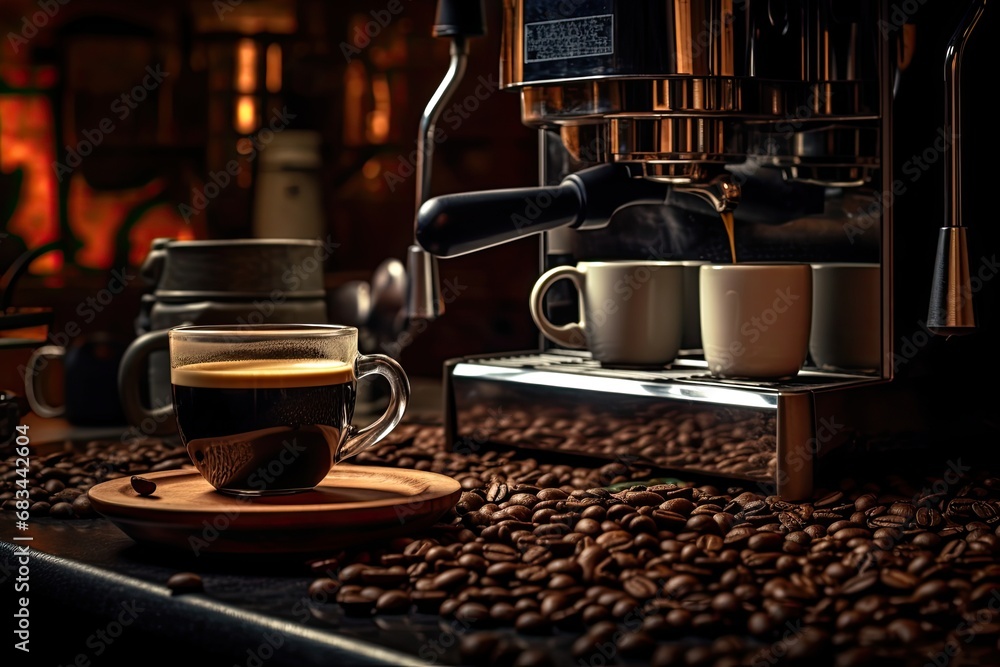 Realistic photos of coffee for display. Stock Photo | Adobe Stock