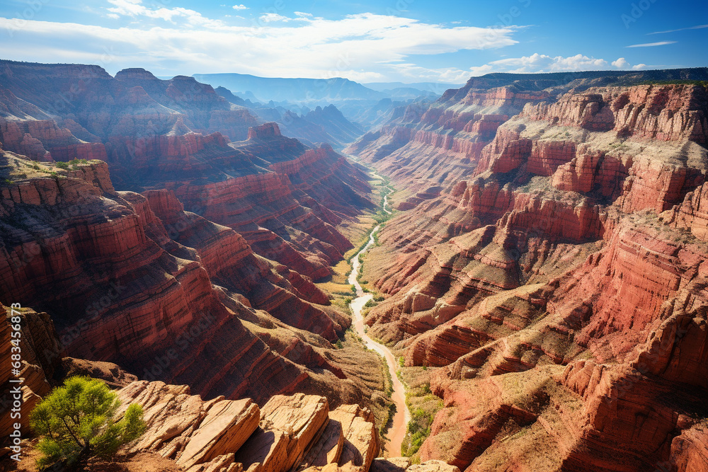 vibrant geological and atmospheric conditions that result in a rainbow ...